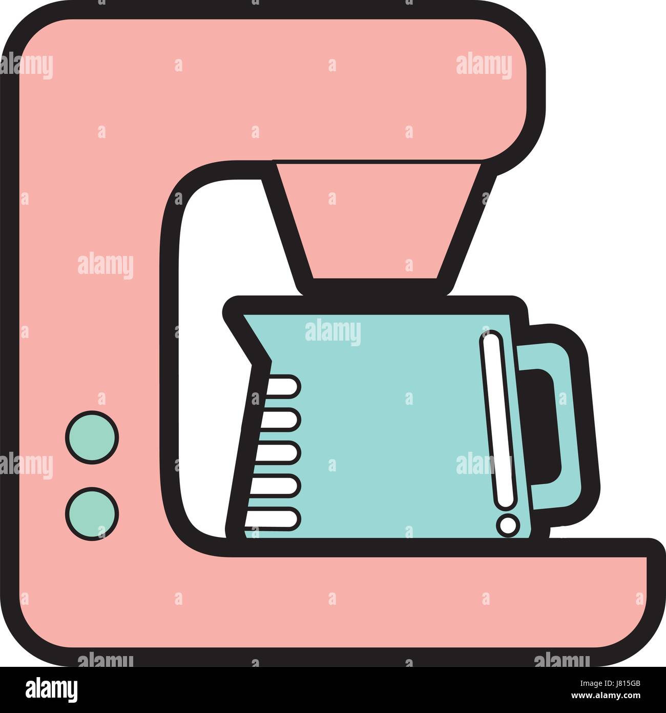 cute coffe maker graphic design Stock Vector Image & Art - Alamy