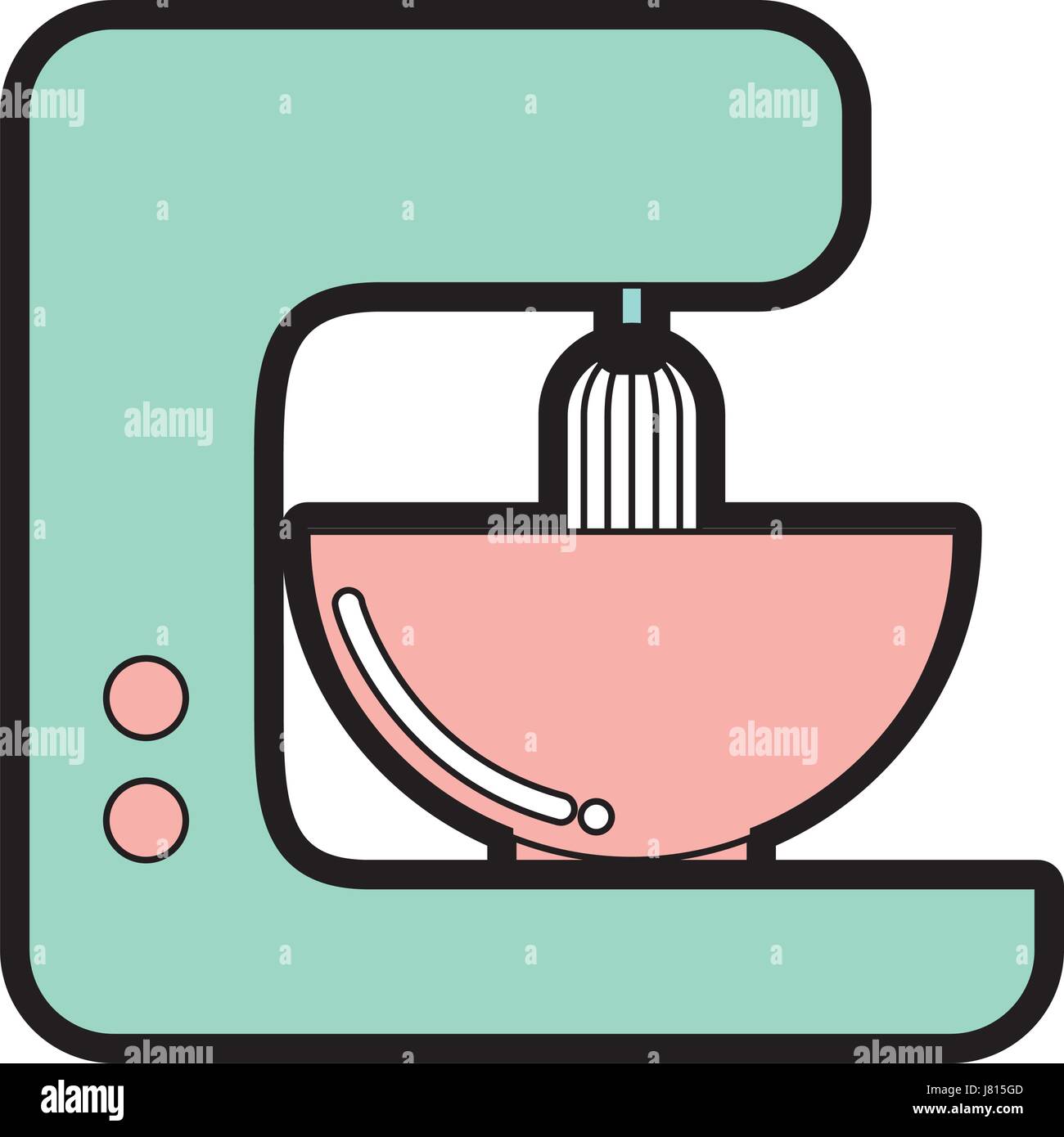 cute kitchen mixer graphic design Stock Vector Image & Art - Alamy