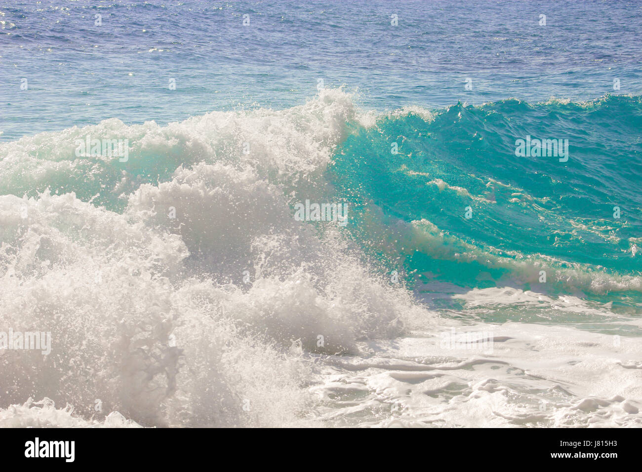 Seashore Waves and Mountain under the Sunshine in Matrouh, Egypt / View ...