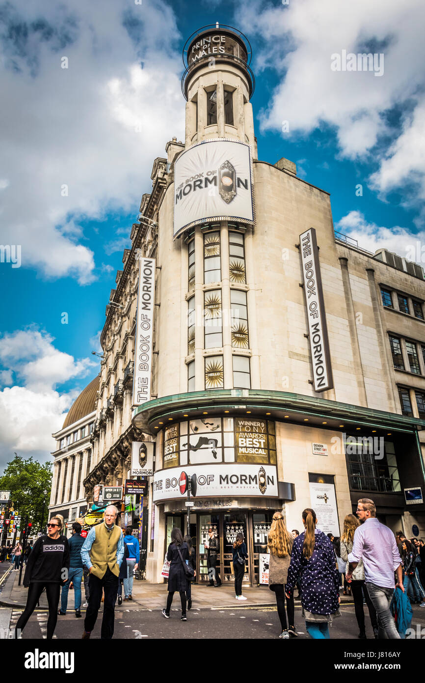 The Book Of Mormon at The Prince of Wales Theatre, London, England, UK ...