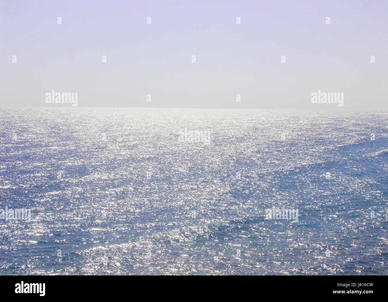 Seashore Waves and Mountain under the Sunshine in Matrouh, Egypt / View ...