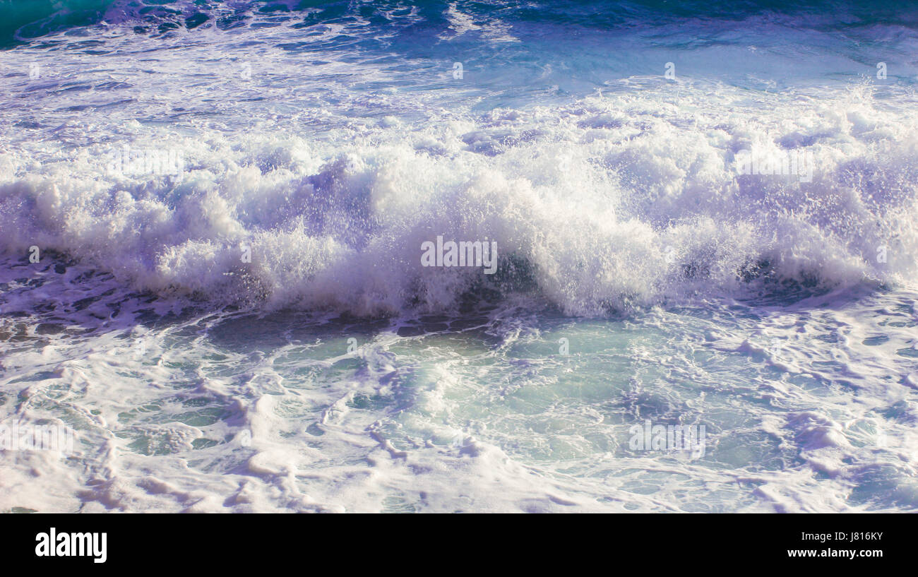Seashore Waves and Mountain under the Sunshine in Matrouh, Egypt / View ...