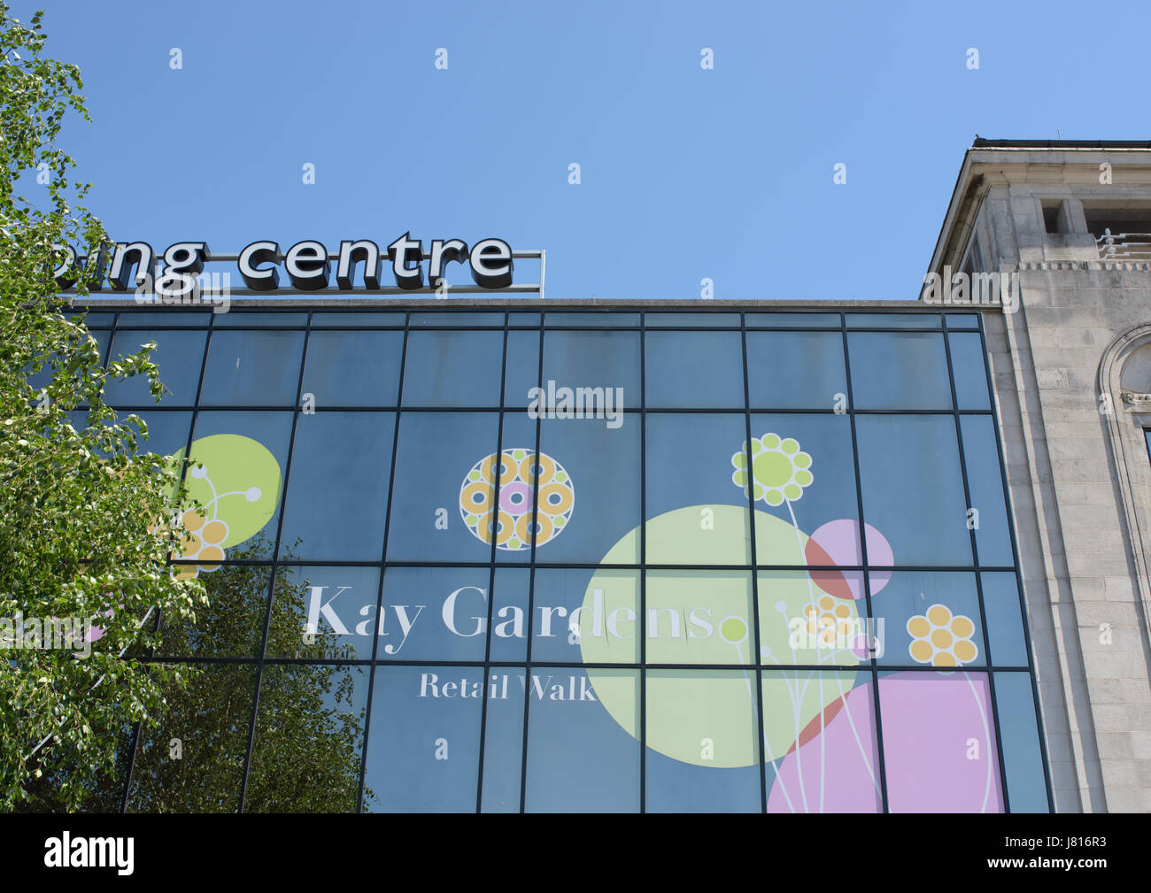 Mill gate shopping centre glass facade in bury town centre in ...