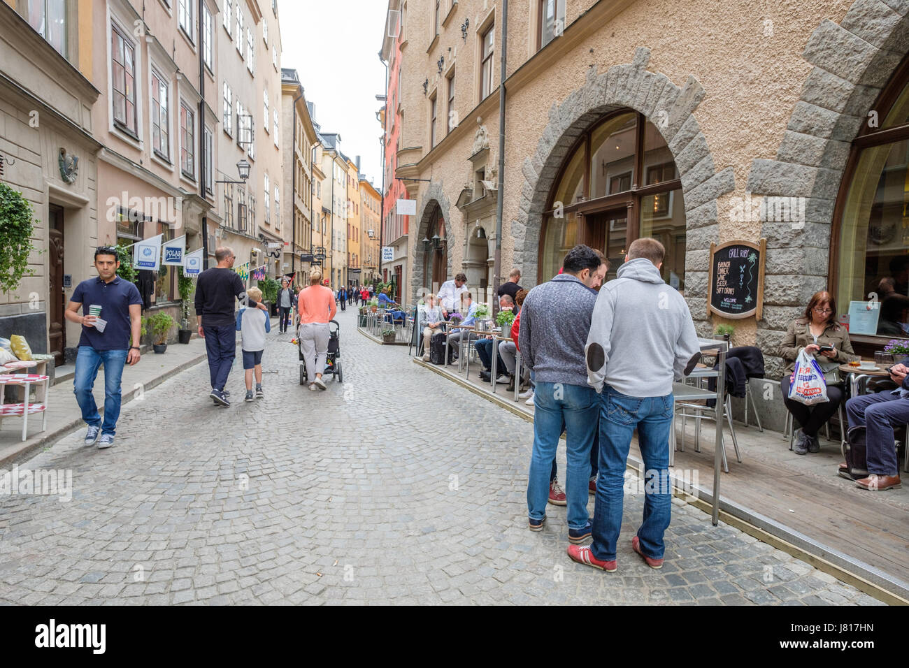 Medieval Old Town in Stockholm. The historic Old Town is a major ...