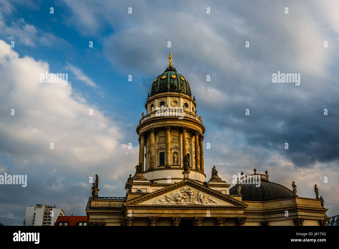 German Cathedral on Gendarmenmarkt Square in Berlin, Germany Stock ...