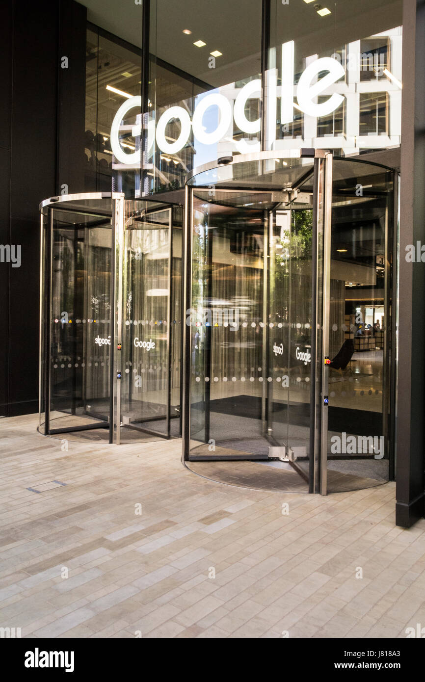 The entrance to Google's King's Cross headquarter offices in King's ...