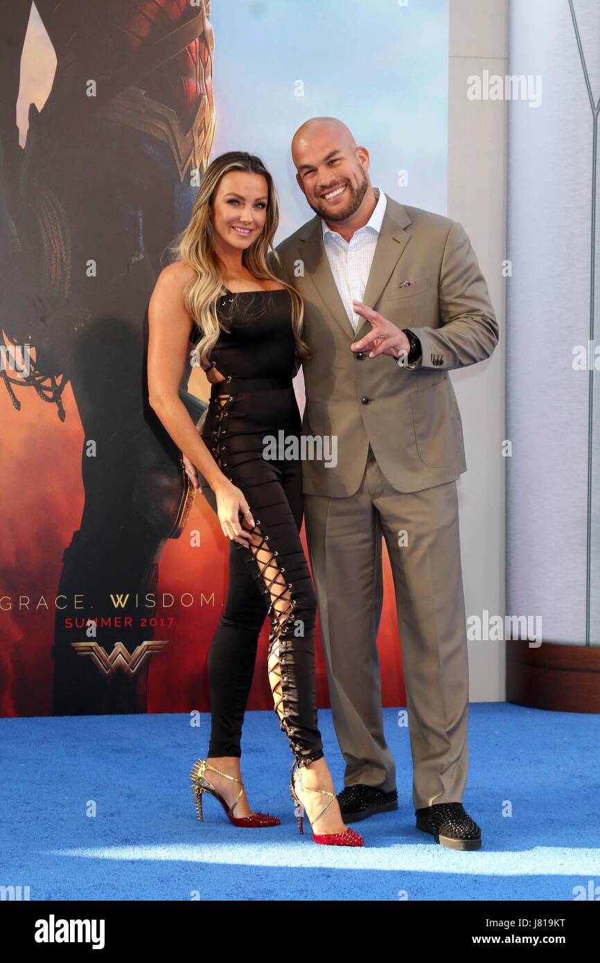 Amber Nichole Miller, Tito Ortiz at arrivals for WONDER WOMAN Premiere ...