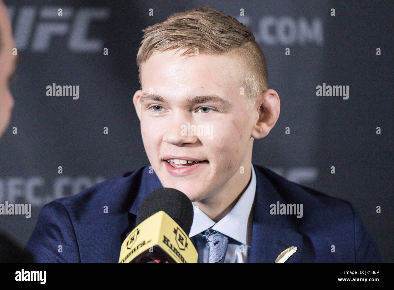 Ericsson Globe, Stockholm, Sweden. 26th May, 2017. Oliver Enkamp takes ...