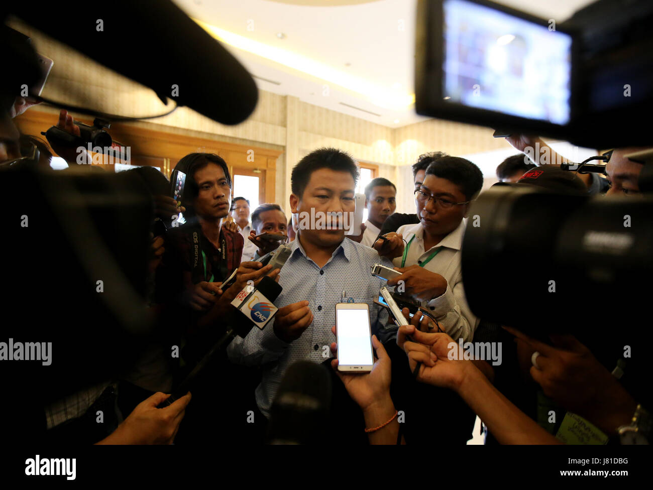 Nay Pyi Taw. 26th May, 2017. General Secretary-2 of the Ta'ang National ...