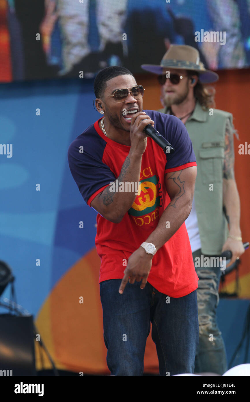New York, USA. 26th May, 2017. Florida Georgia Line and Nelly Perform ...