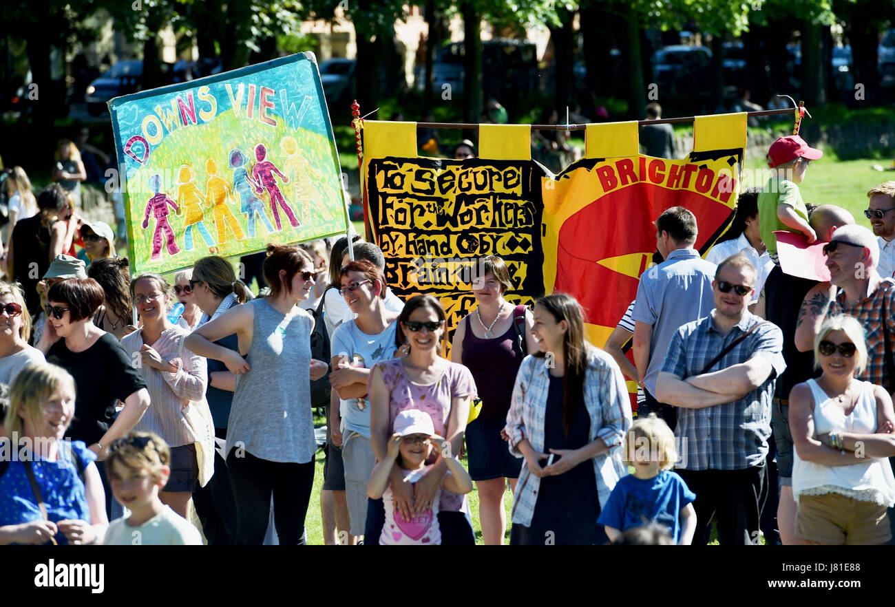 Brighton schools protest hi-res stock photography and images - Alamy