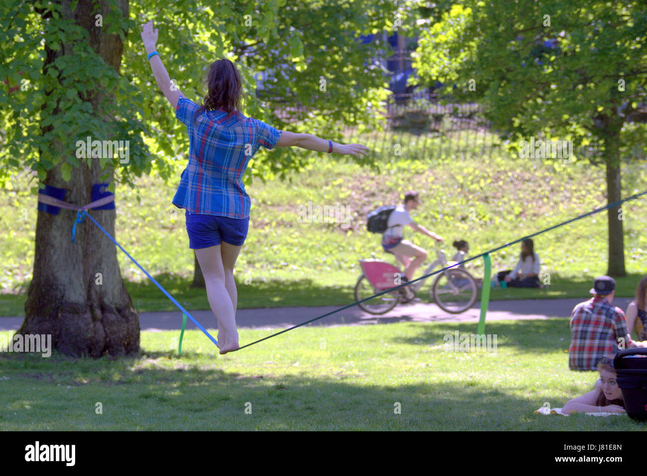 Slack Rope Walking High Resolution Stock Photography and Images - Alamy