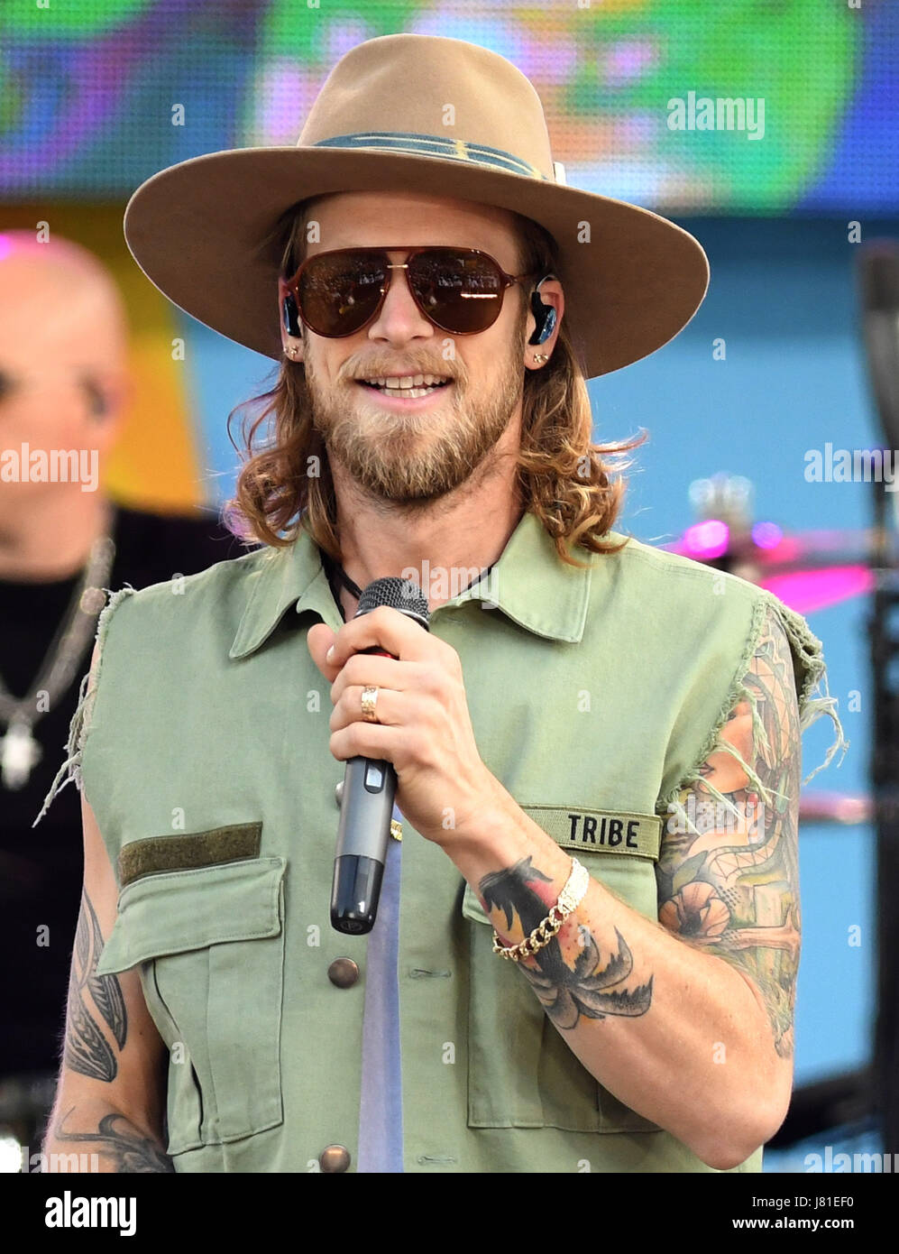 New York, NY, USA. 26th May, 2017. Brian Kelley of Florida Georgia Line ...