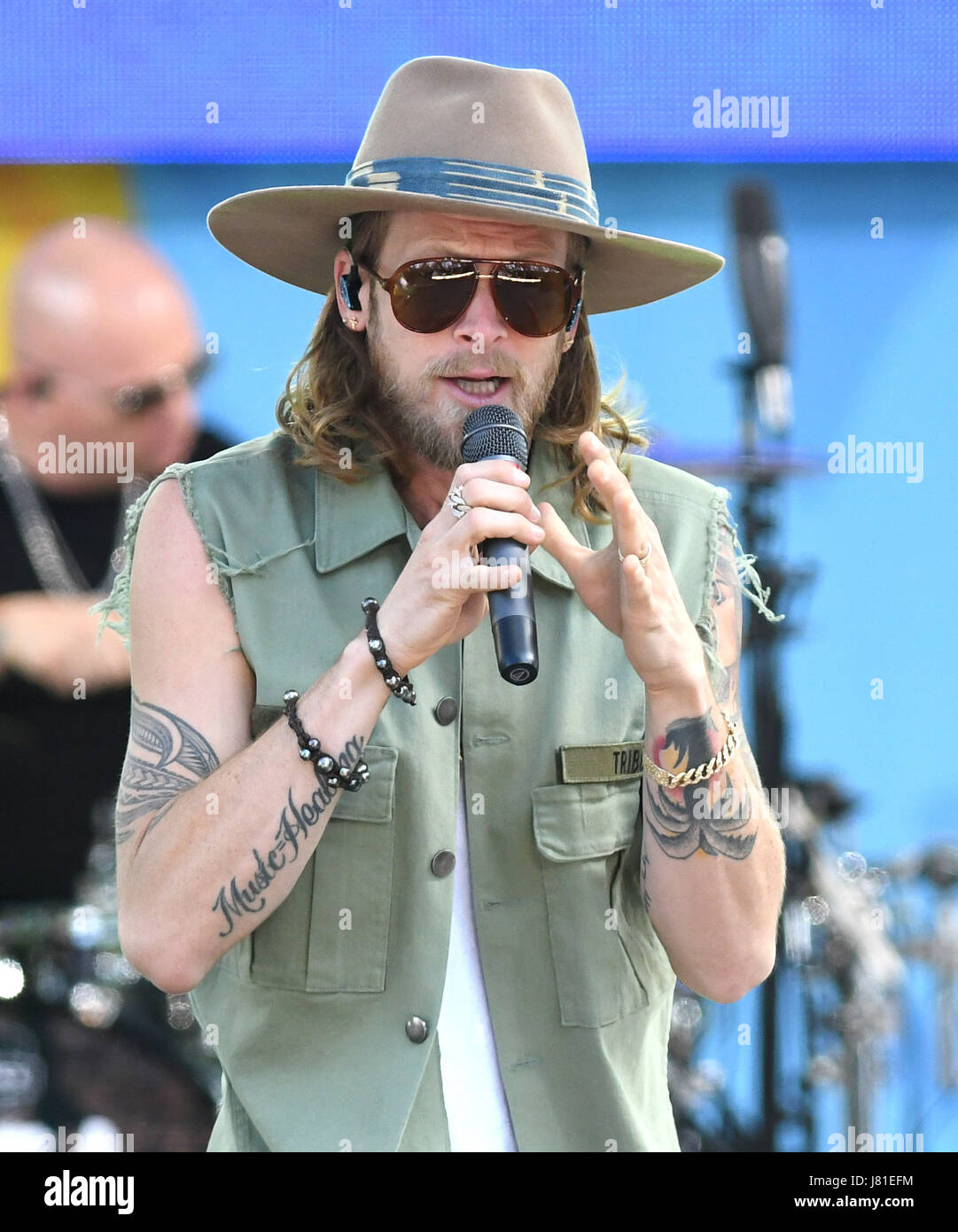 New York, NY, USA. 26th May, 2017. Brian Kelley of Florida Georgia Line ...