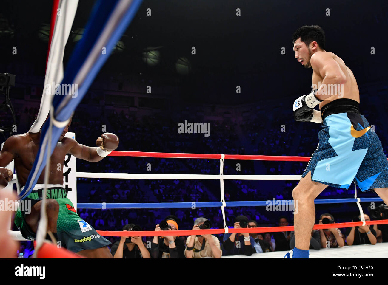 Tokyo, Japan. 20th May, 2017. (L-R) Hassan N'Dam N'Jikam (FRA), Ryota ...