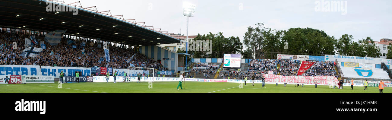 Ferrara, Italy. 18th May, 2017. SPAL fans Football/Soccer : Italian ...