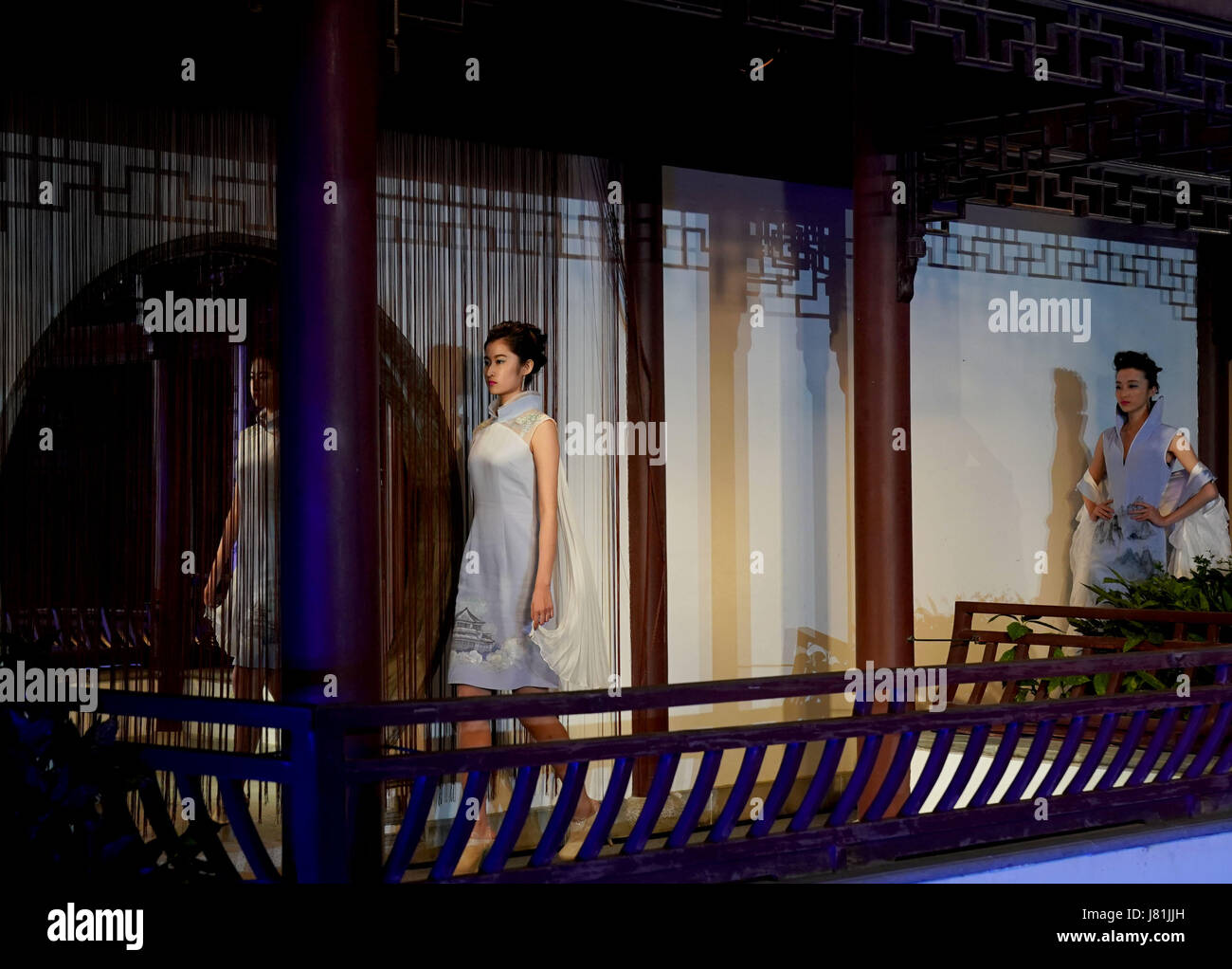 Suzhou, China's Jiangsu Province. 26th May, 2017. Models present ...