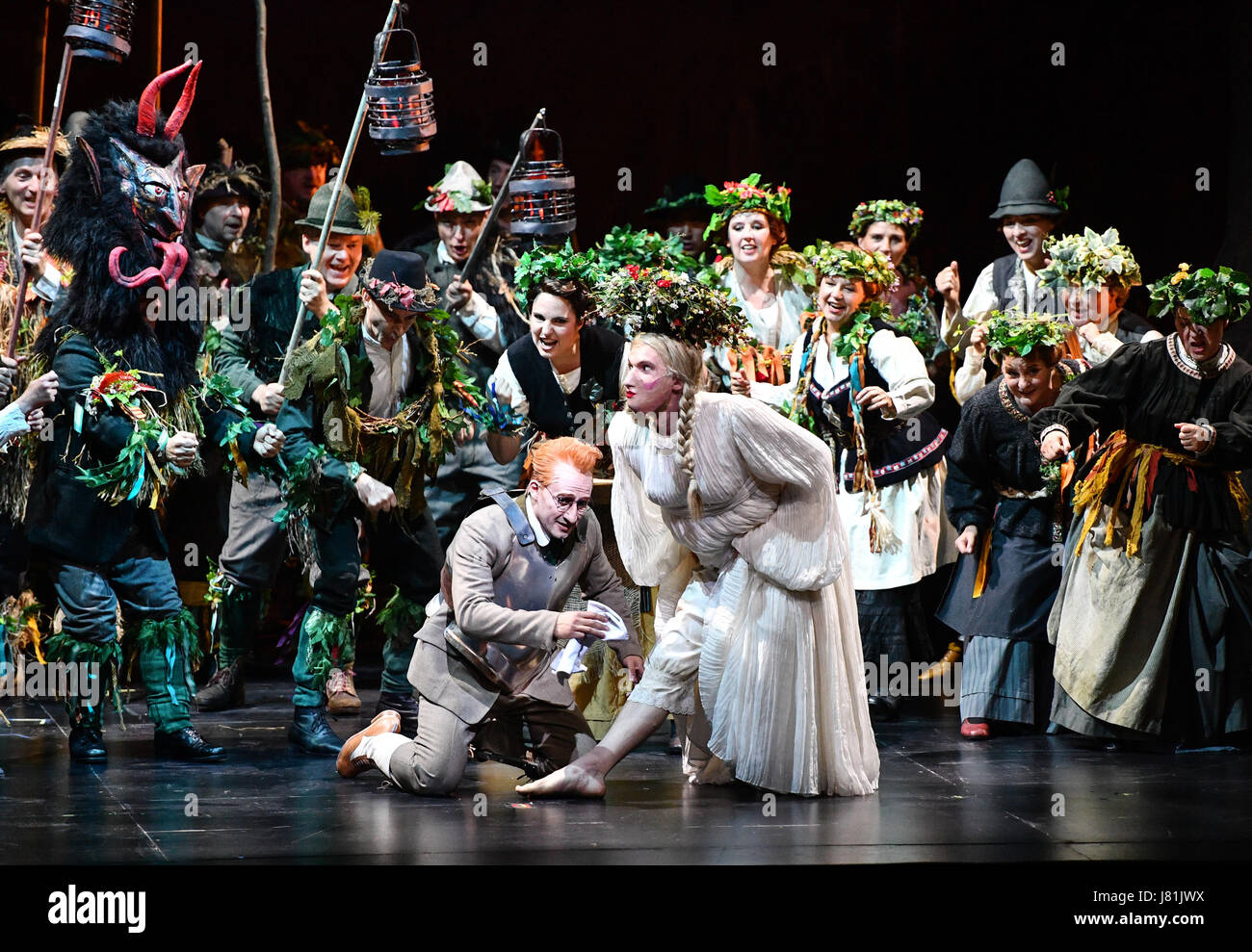 Berlin, Germany. 23rd May, 2017. Tenor Charles Castronovo portraying ...