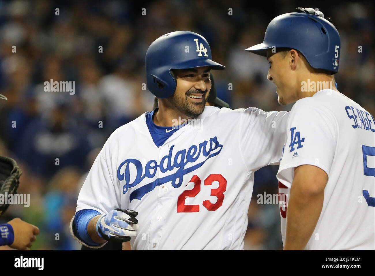 Los Angeles, CA, USA. 26th May, 2017. Los Angeles Dodgers first baseman ...