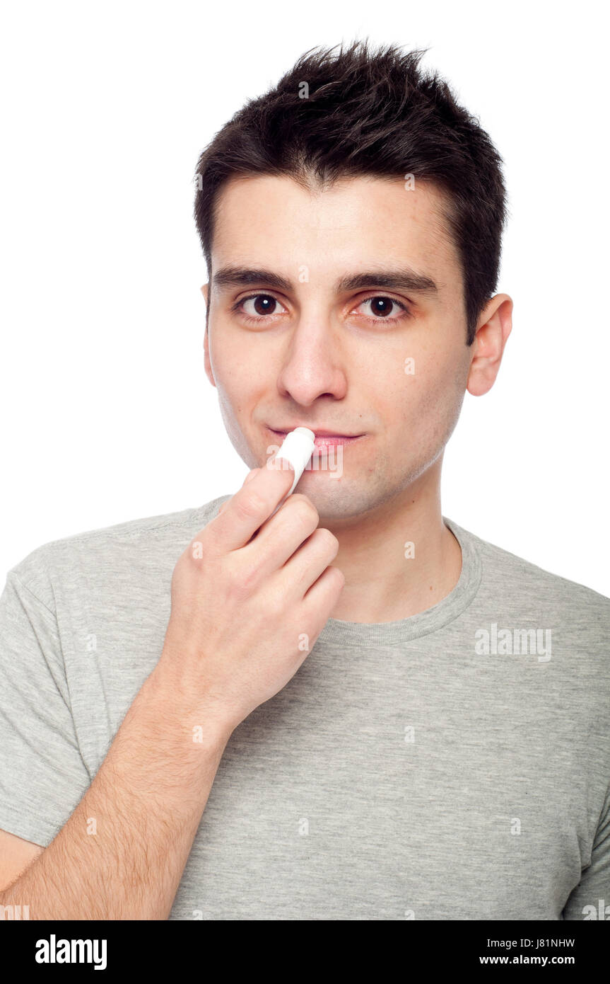 male masculine lips cosmetics beauty care balm lotion white care mouth ...