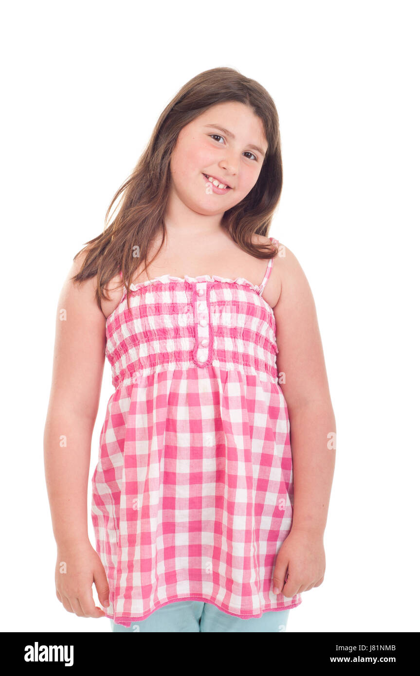 portrait blank european caucasian small tiny little short posing kid ...