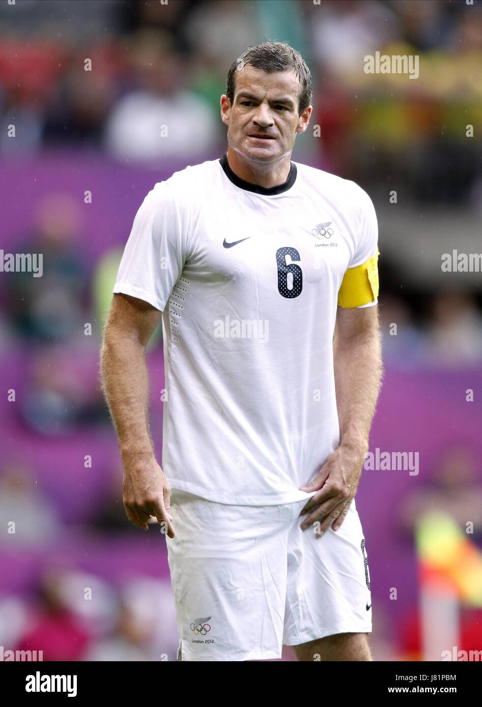 RYAN NELSEN NEW ZEALAND LONDON 2012 OLYMPIC GAMES MENS FOOTBALL, EGYPT ...