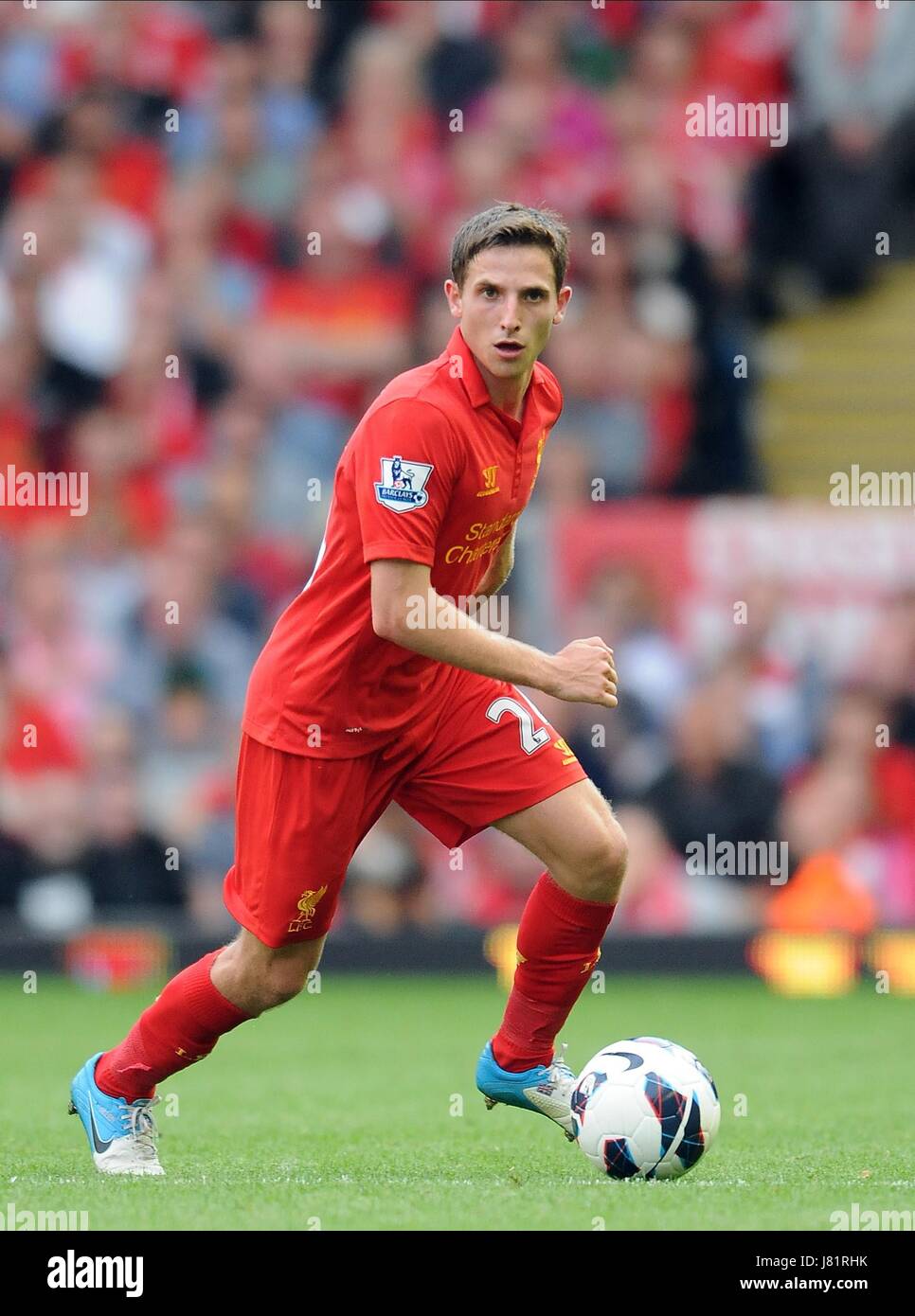 JOE ALLEN LIVERPOOL FC LIVERPOOL V MANCHESTER CITY FC, BARCLAYS PREMIER ...