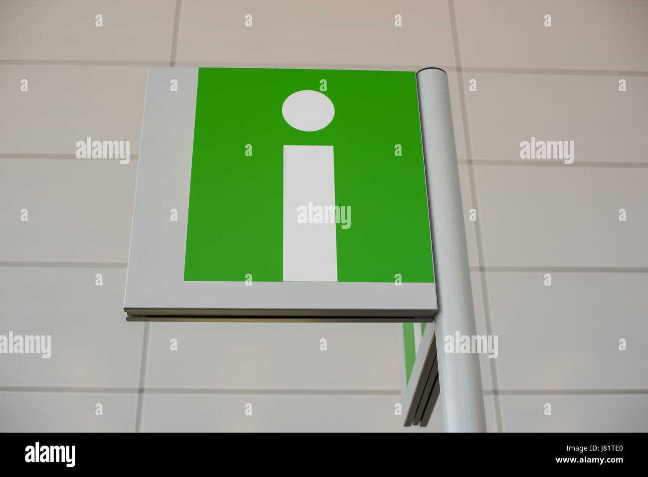 Green letter with the letter I for information Stock Photo - Alamy