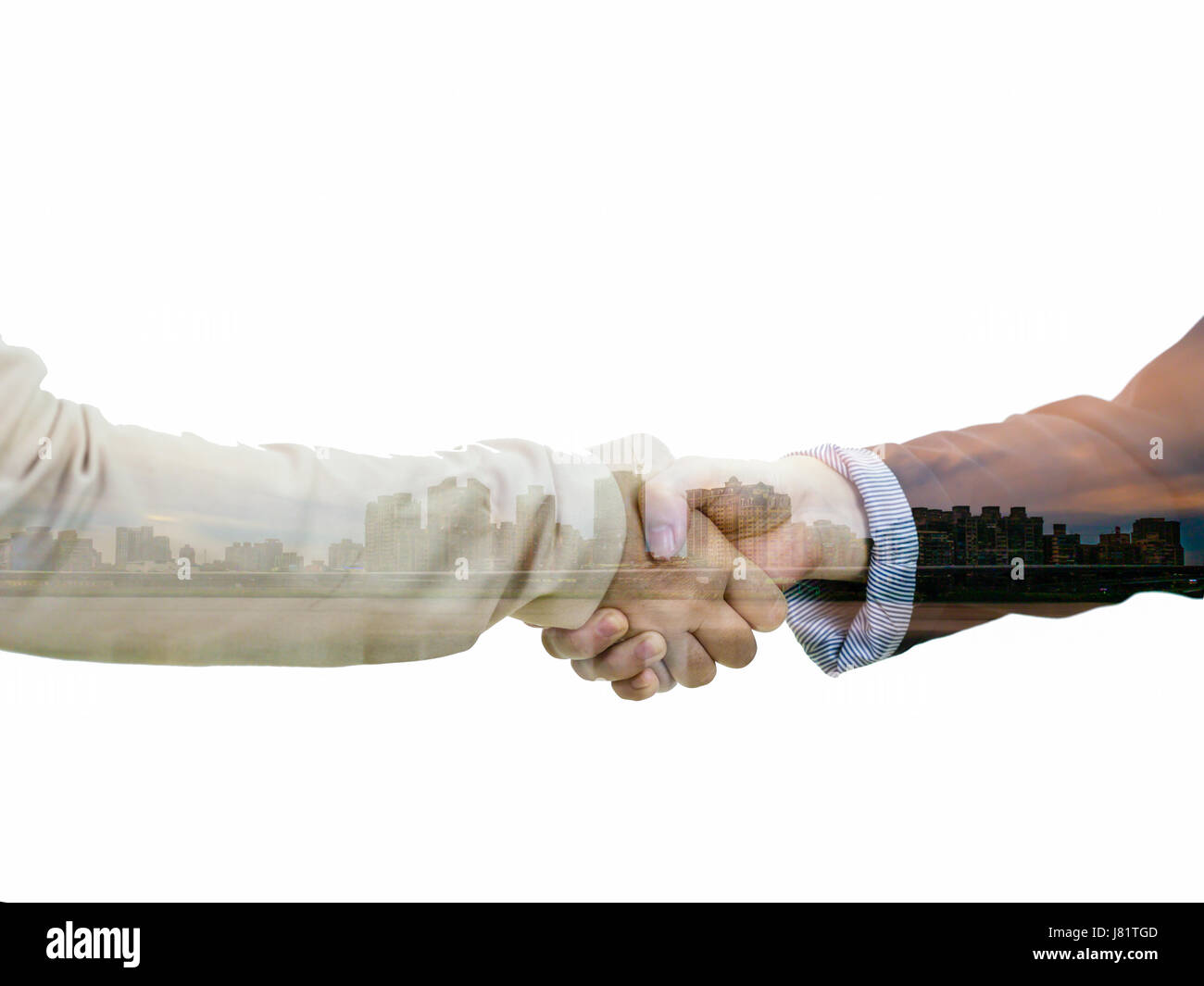 Business handshake multiple hi-res stock photography and images - Alamy