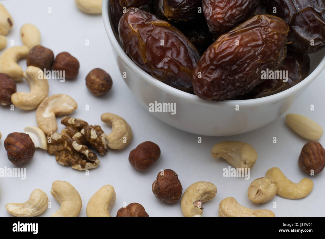 date fruits with nuts Stock Photo - Alamy