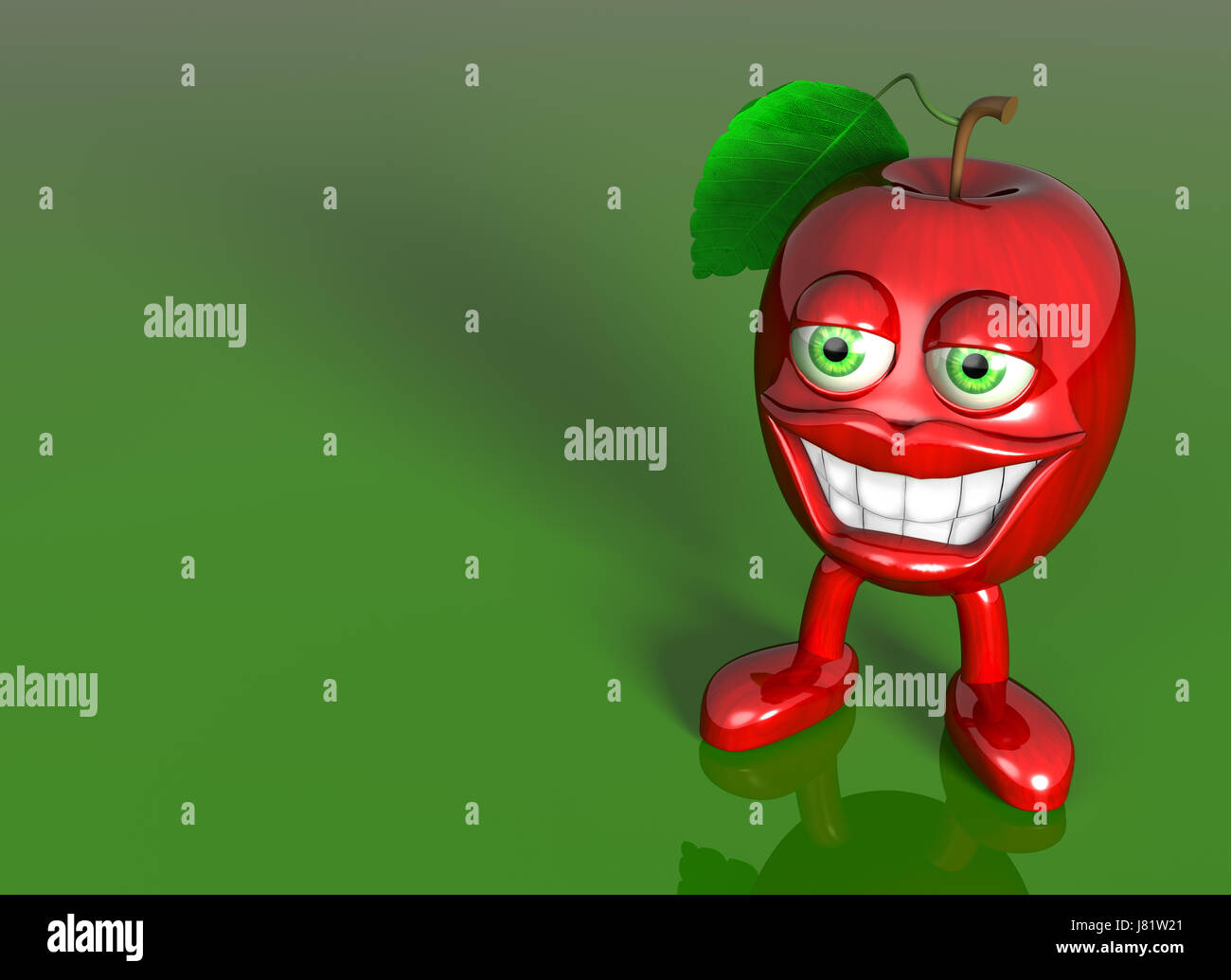 Cartoon shiny apple hi-res stock photography and images - Alamy