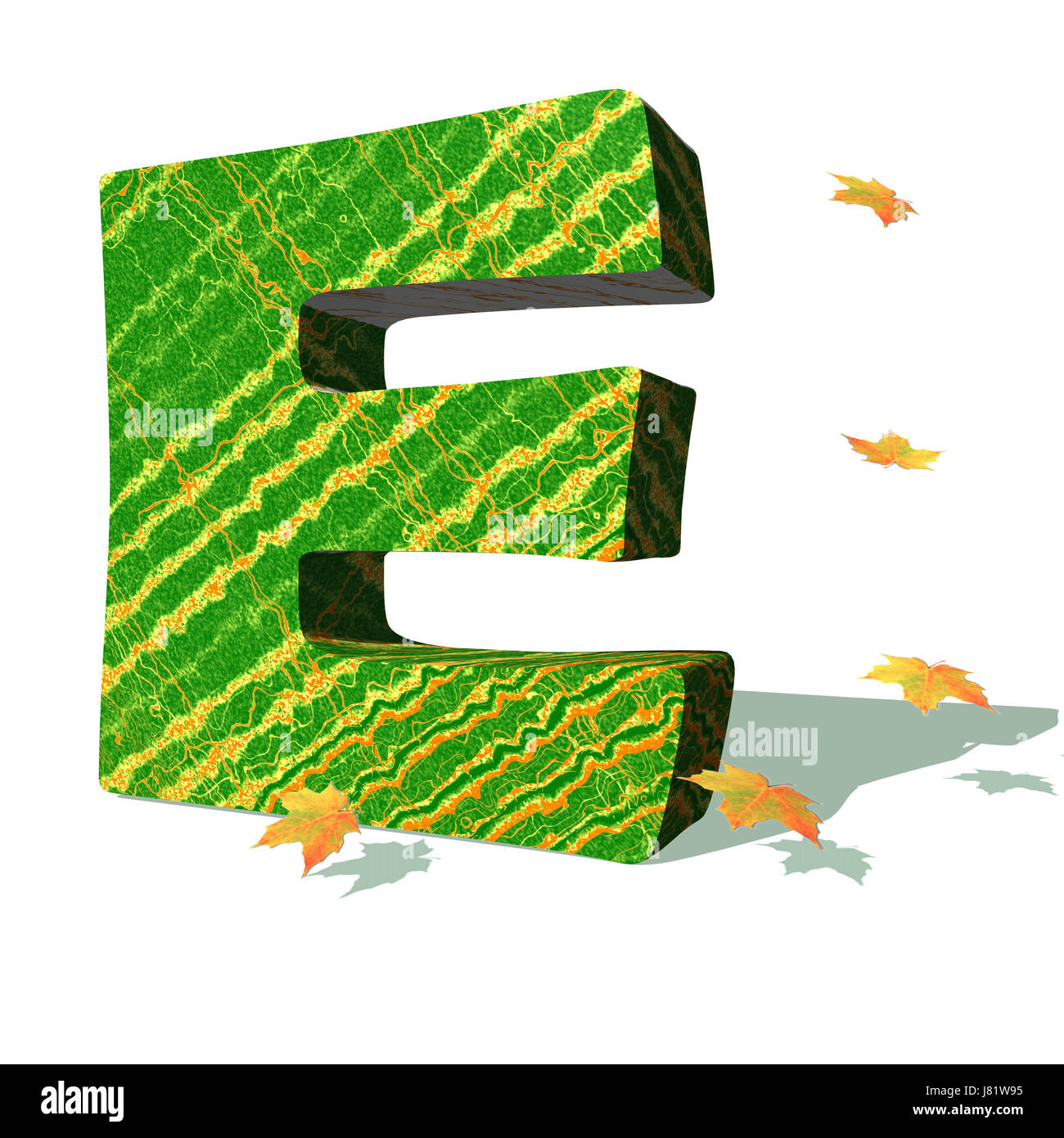 illustration ecology letter icon alphabet lawn green type write wrote ...