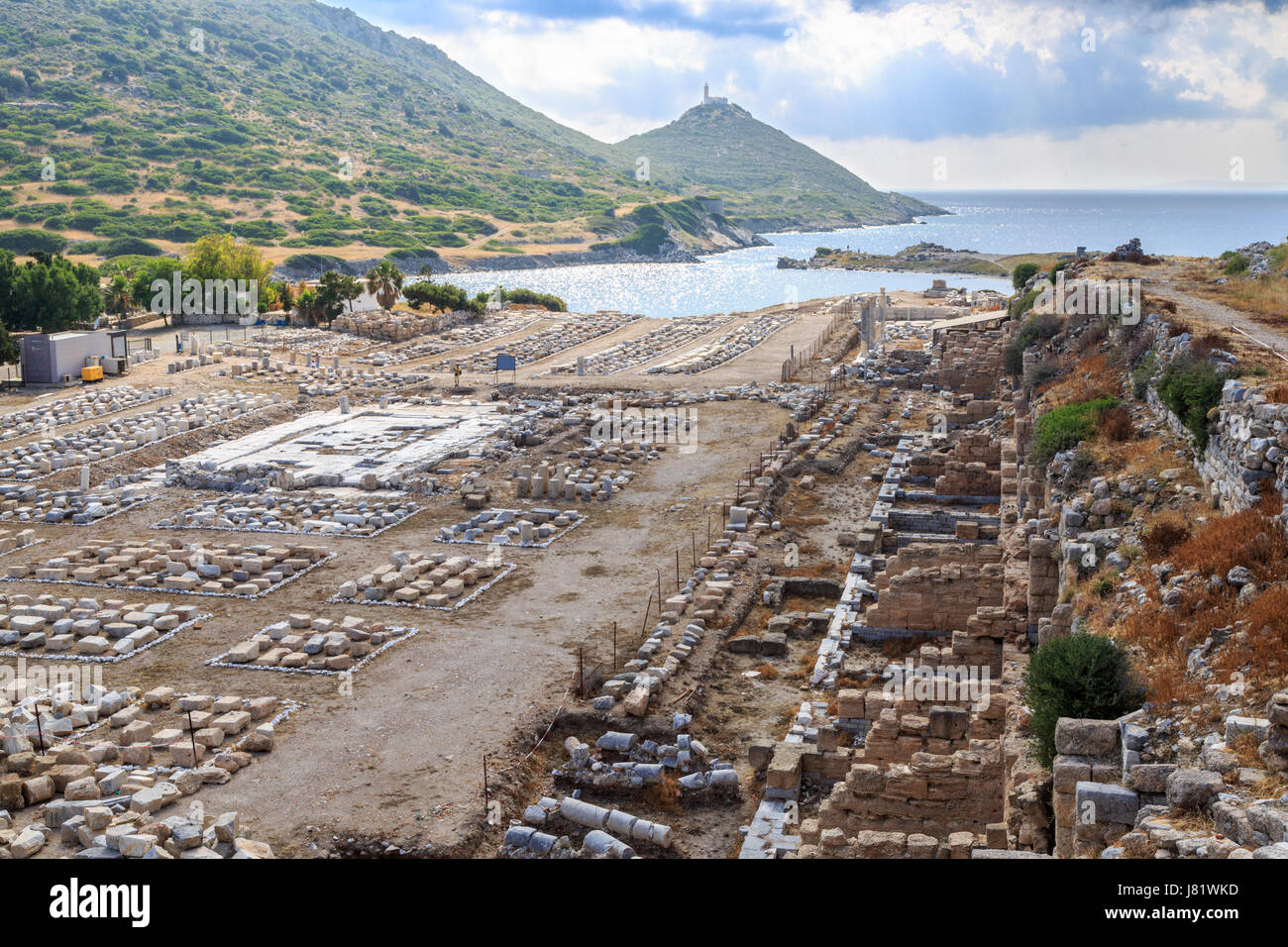 Market place of ancient city of knidos in Datca, Turkey Stock Photo - Alamy
