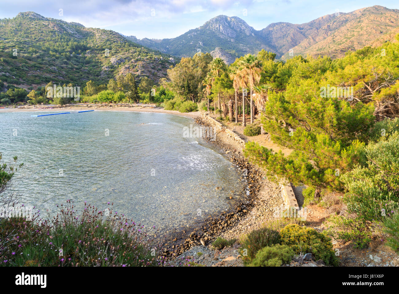 Kizilcabuk beach from mountain in Datca, Turkey Stock Photo - Alamy