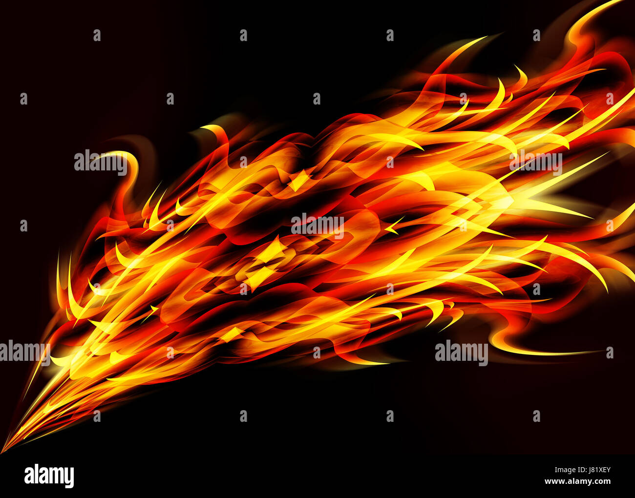 fire conflagration flame flames fiery curve swirl twist motion ...