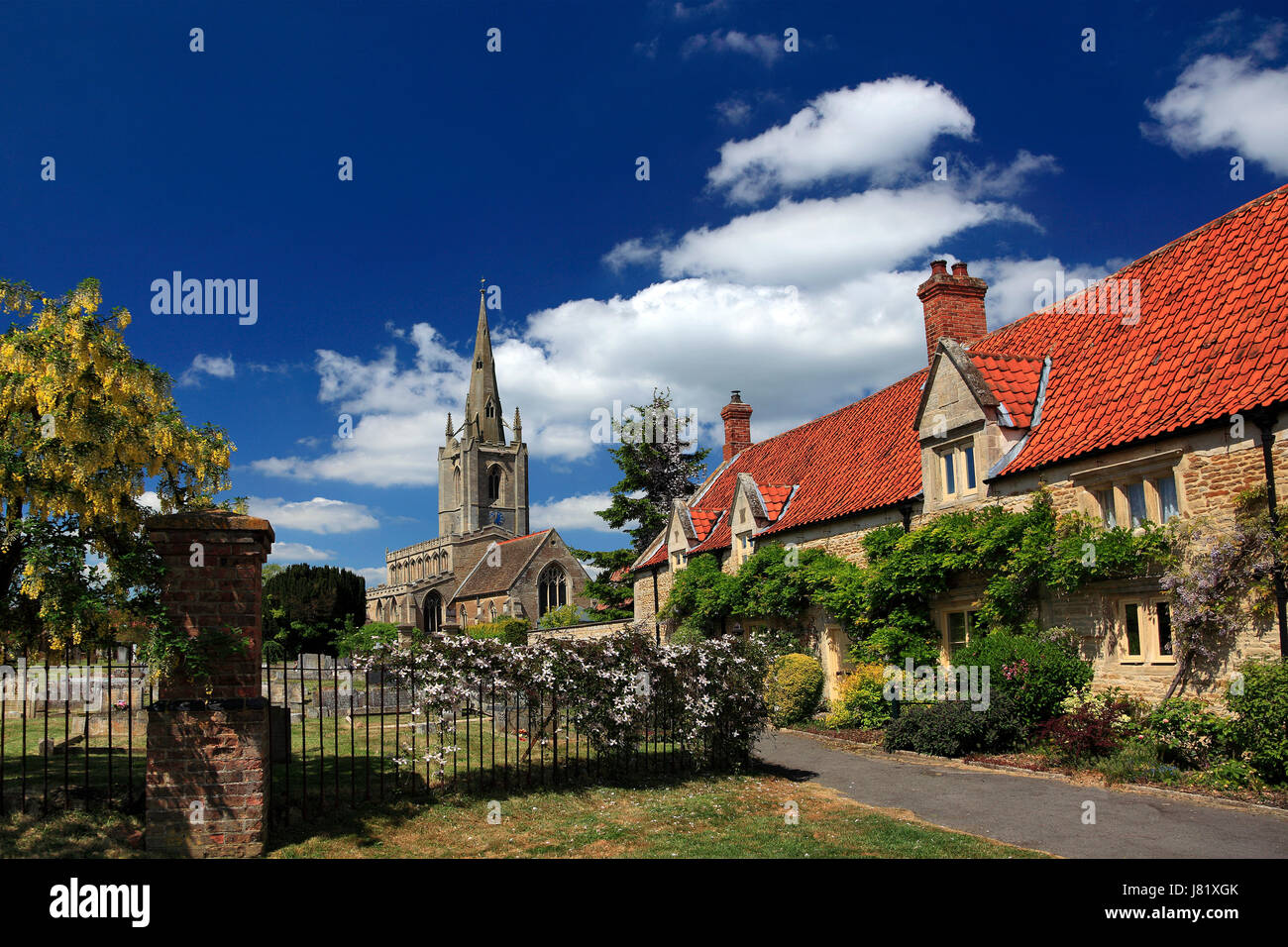 St Andrews church, Billingborough village, Lincolnshire, England, UK ...