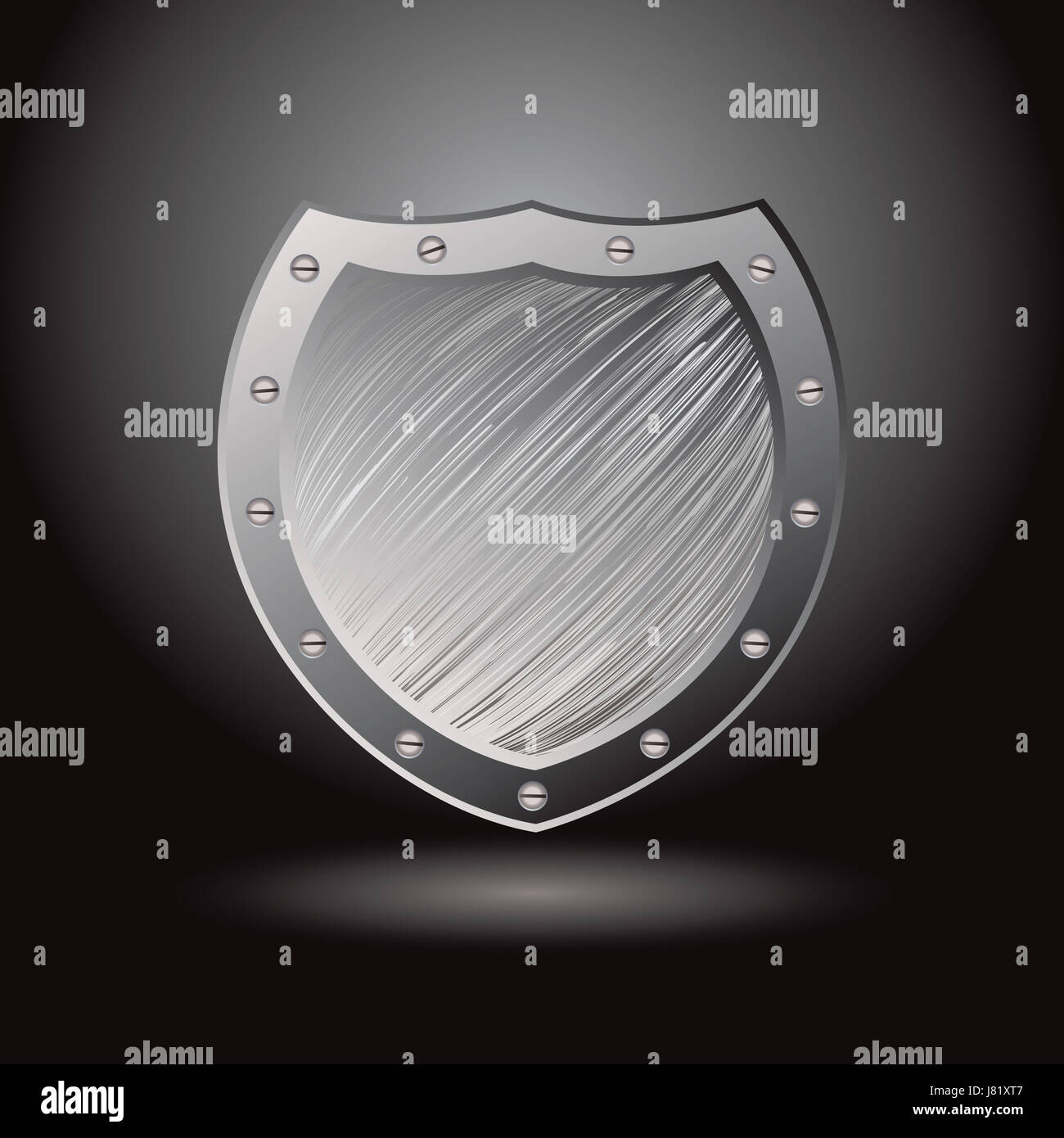 strong guard reflection silver grain steel illustration metal protect ...