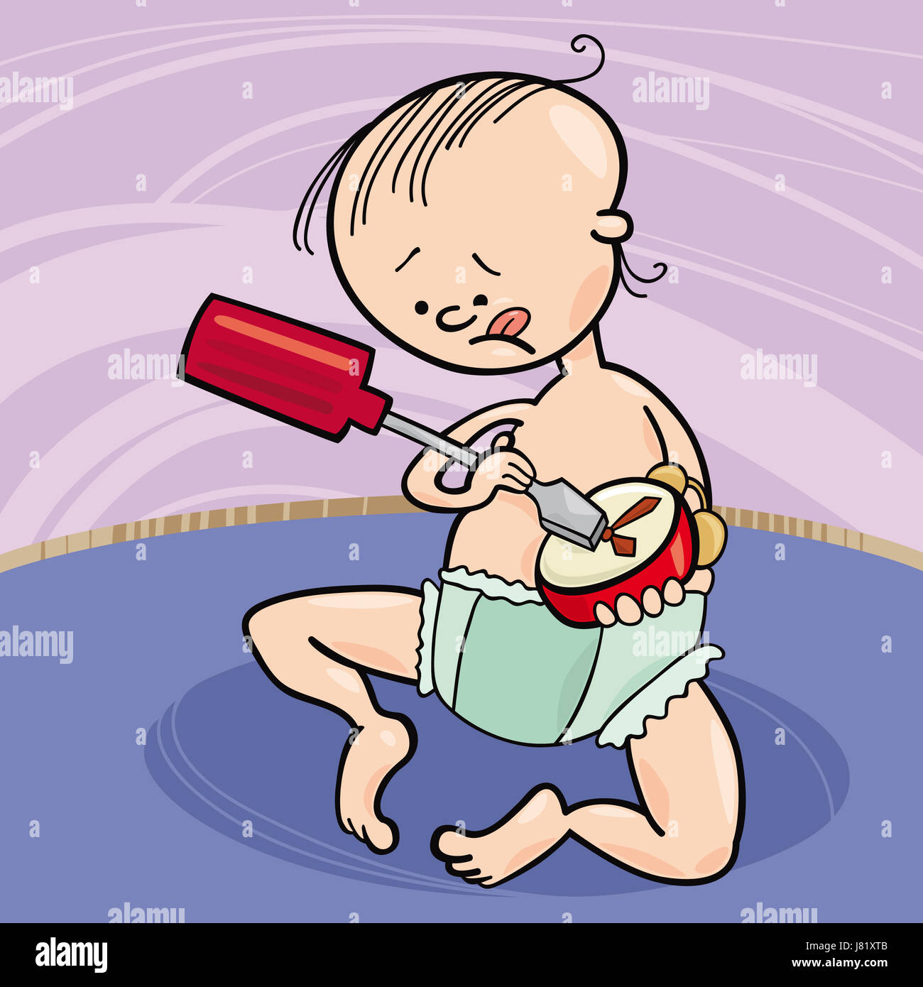 game tournament play playing plays played clock baby illustration ...