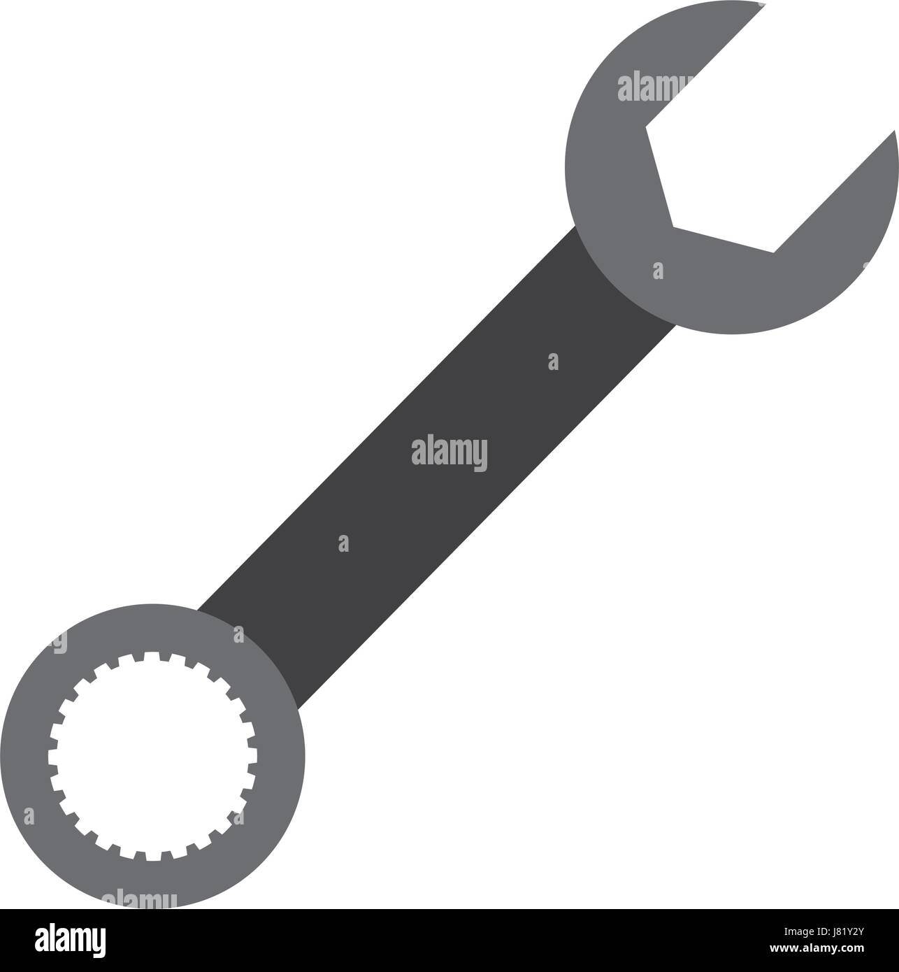 wrench tool object Stock Vector Image & Art - Alamy