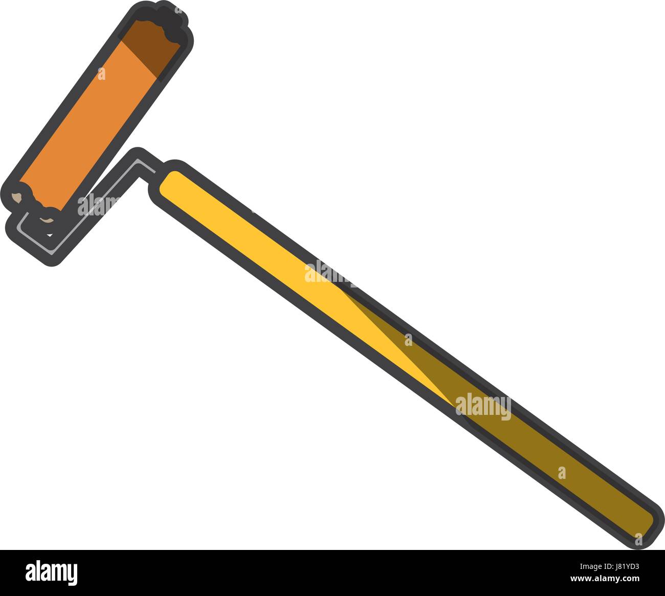 painting roller tool Stock Vector Image & Art - Alamy