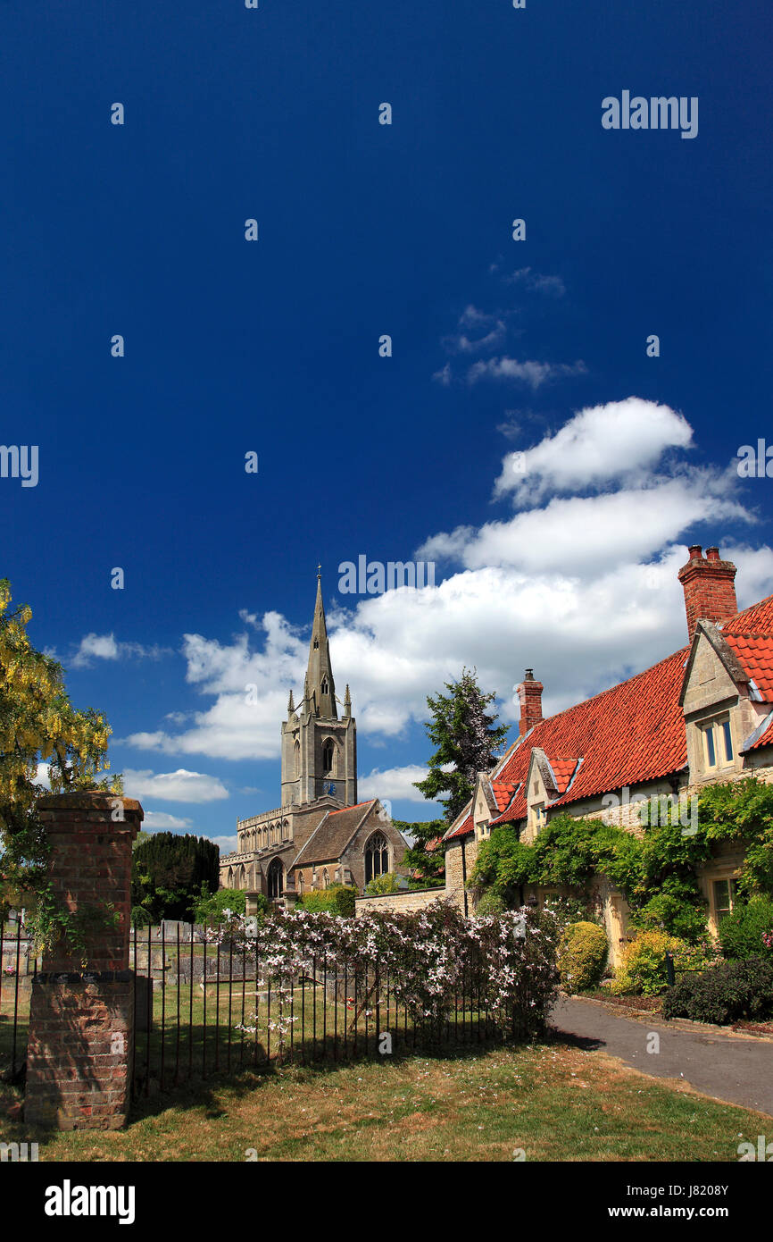St Andrews church, Billingborough village, Lincolnshire, England, UK ...