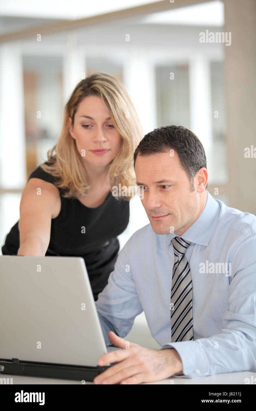 woman office laptop notebook computers computer secretary closeup ...