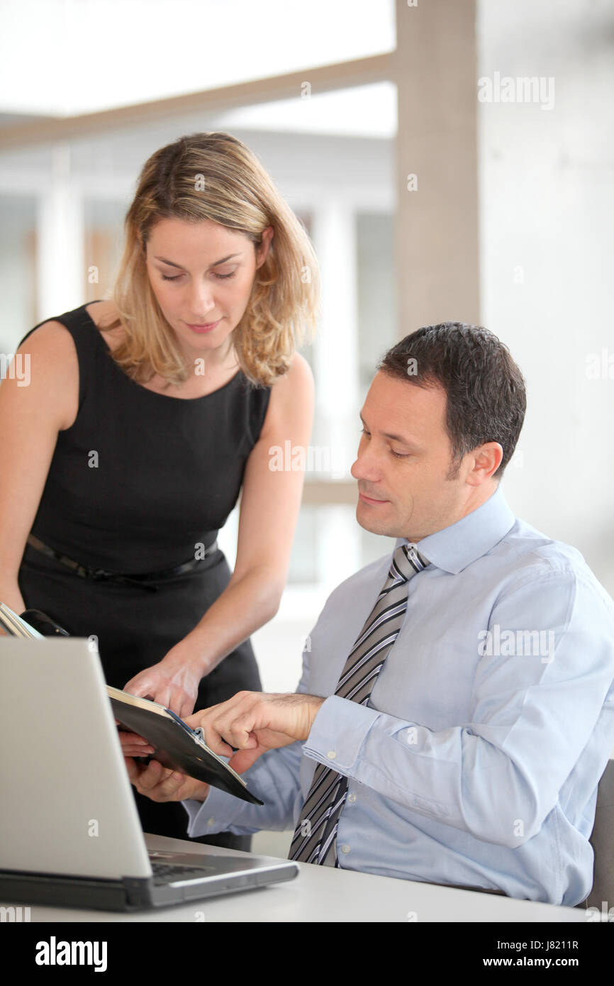 woman office laptop notebook computers computer secretary closeup ...