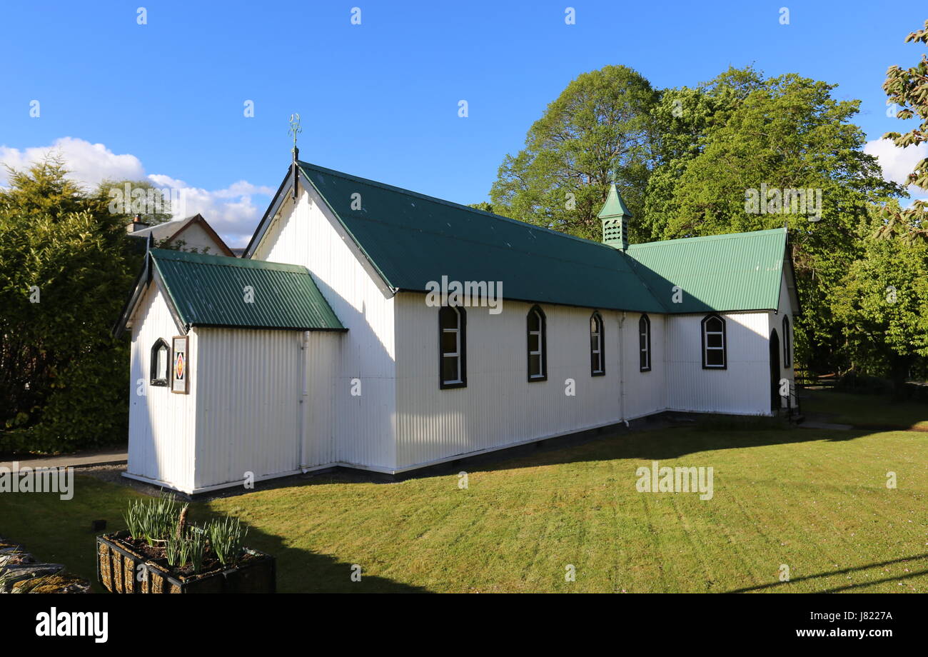 Exterior of Killin Episcopal church Scotland May 2017 Stock Photo - Alamy