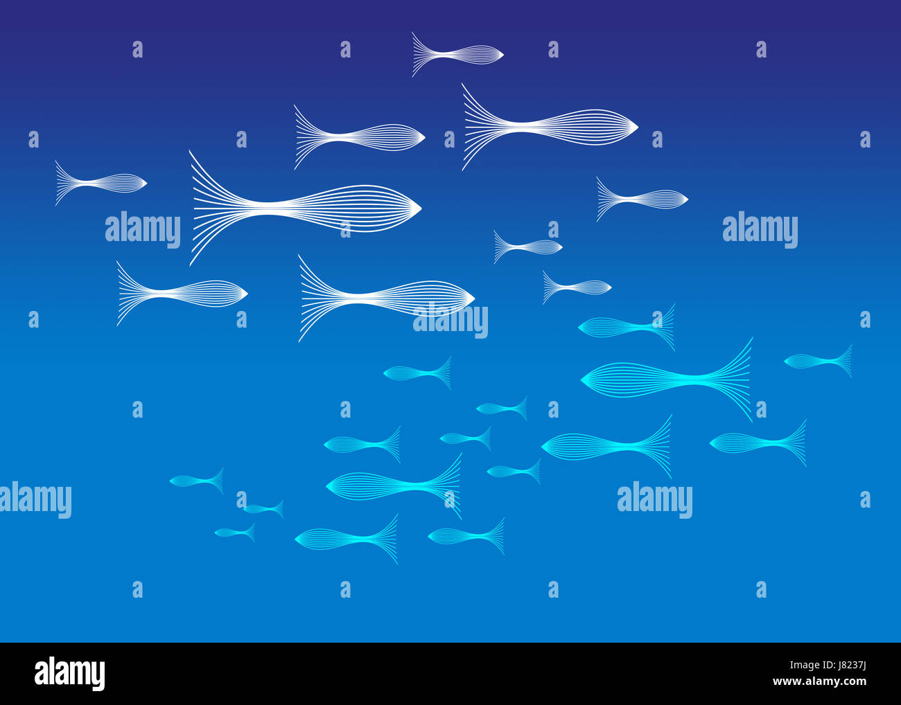 fish underwater stylish creative stylized salt water sea ocean water ...