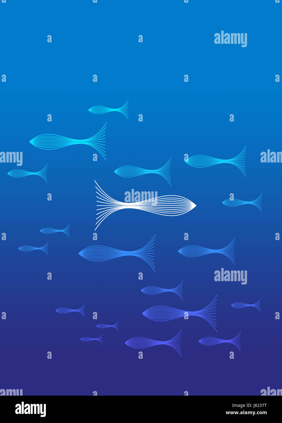 fish underwater stylish creative stylized salt water sea ocean water ...