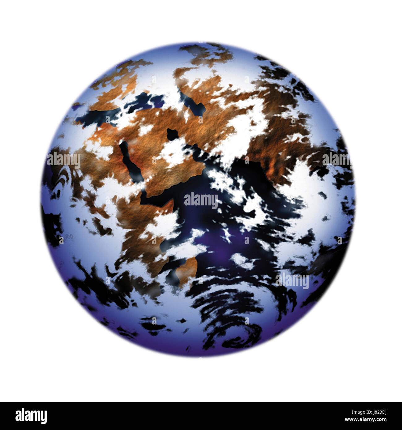 cosmos science illustration globe planet earth world global isolated ...