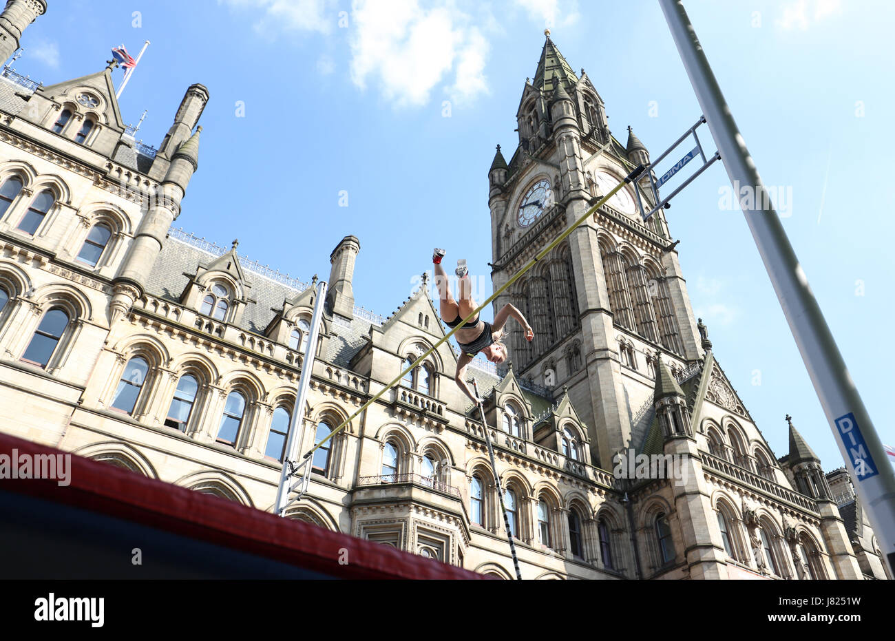 Sally Peake competes in the Pole Vault during the Arcadis Great ...