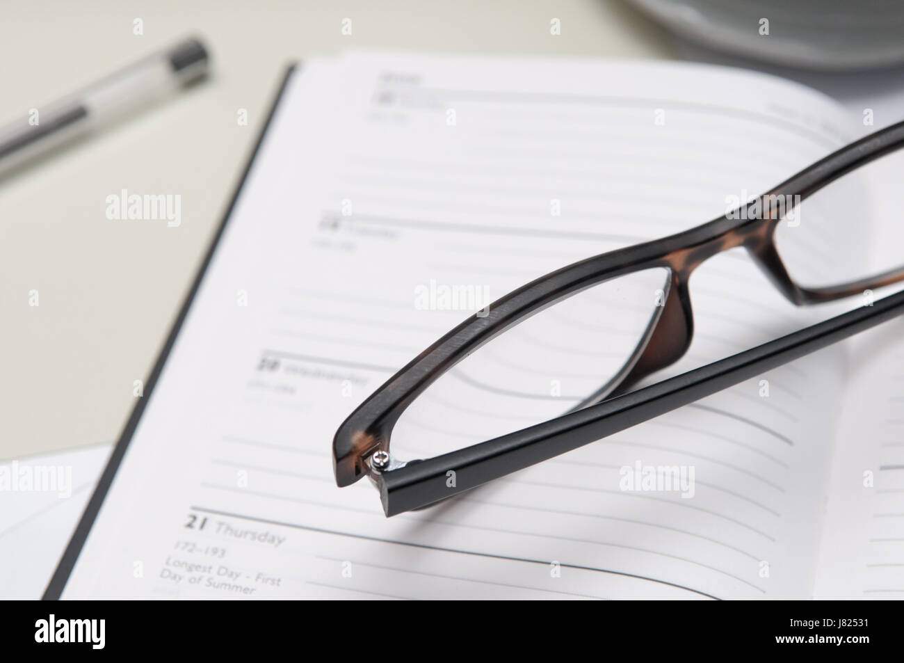 diary or planner to organise an event Stock Photo - Alamy