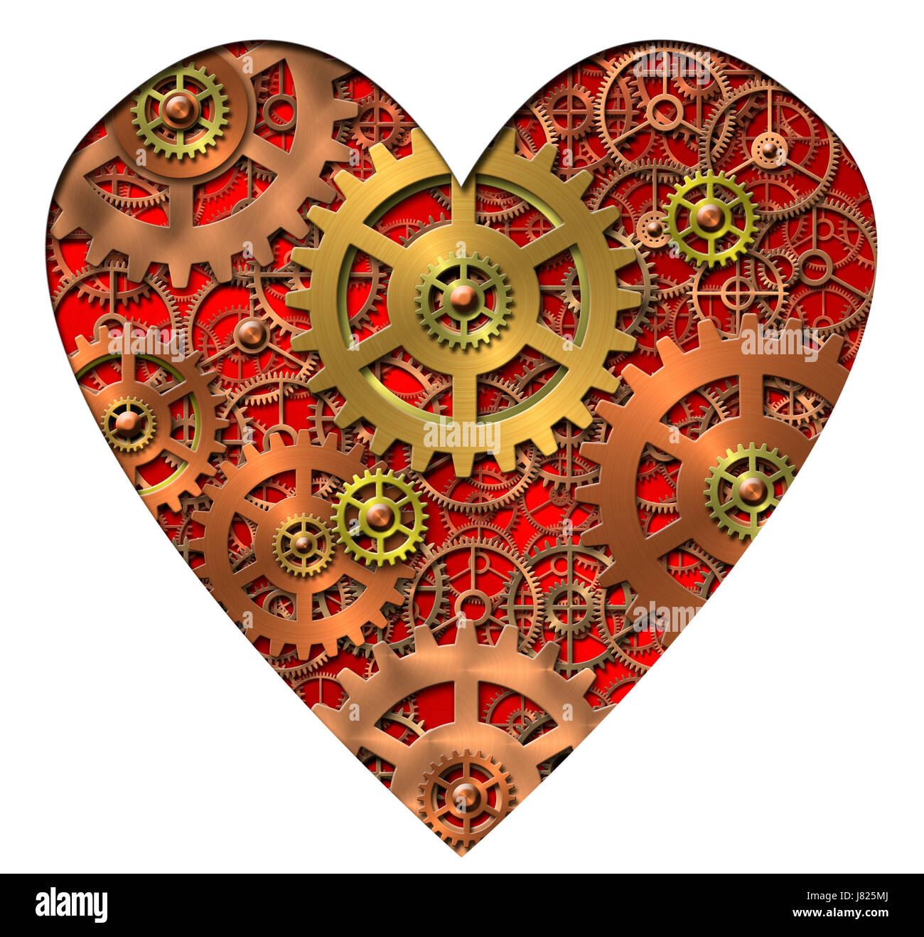 science abstract sign surreal mechanism love in love fell in love heart ...
